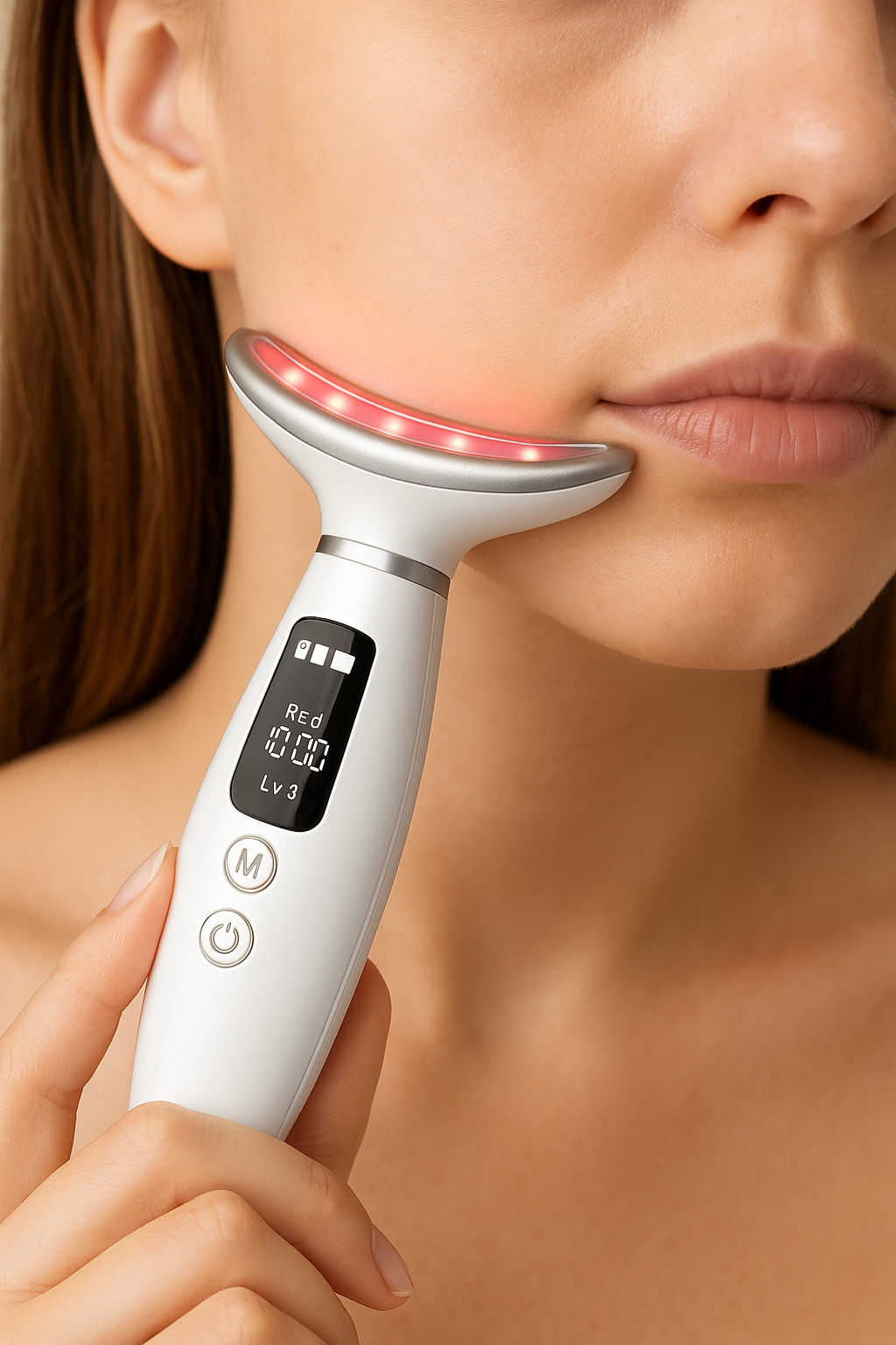 HerGlow 7-Color LED Light Therapy Device – Anti-Aging, Acne Treatment